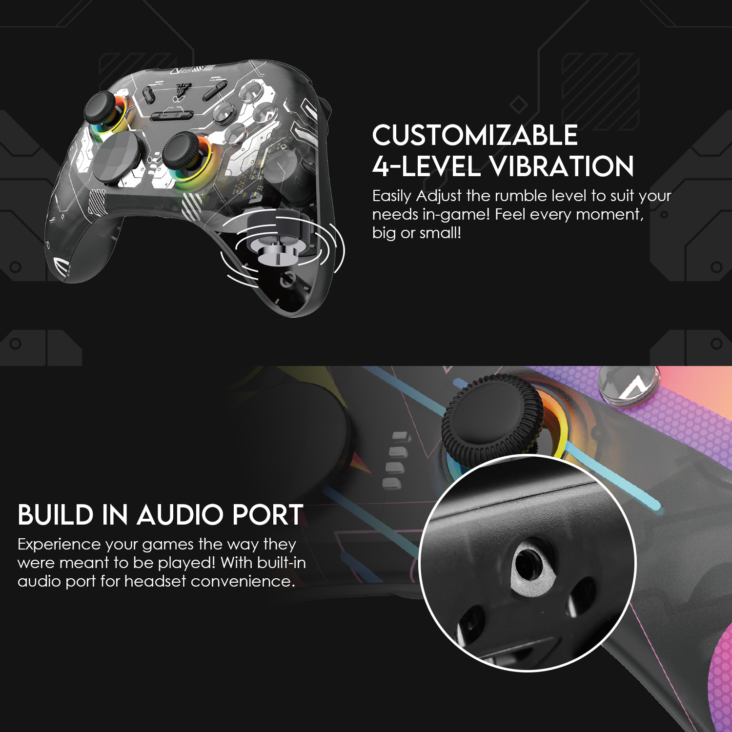 Fantech EOS Pro Gamepad Wireless Multi-Platform Hall-Effect Controller ...