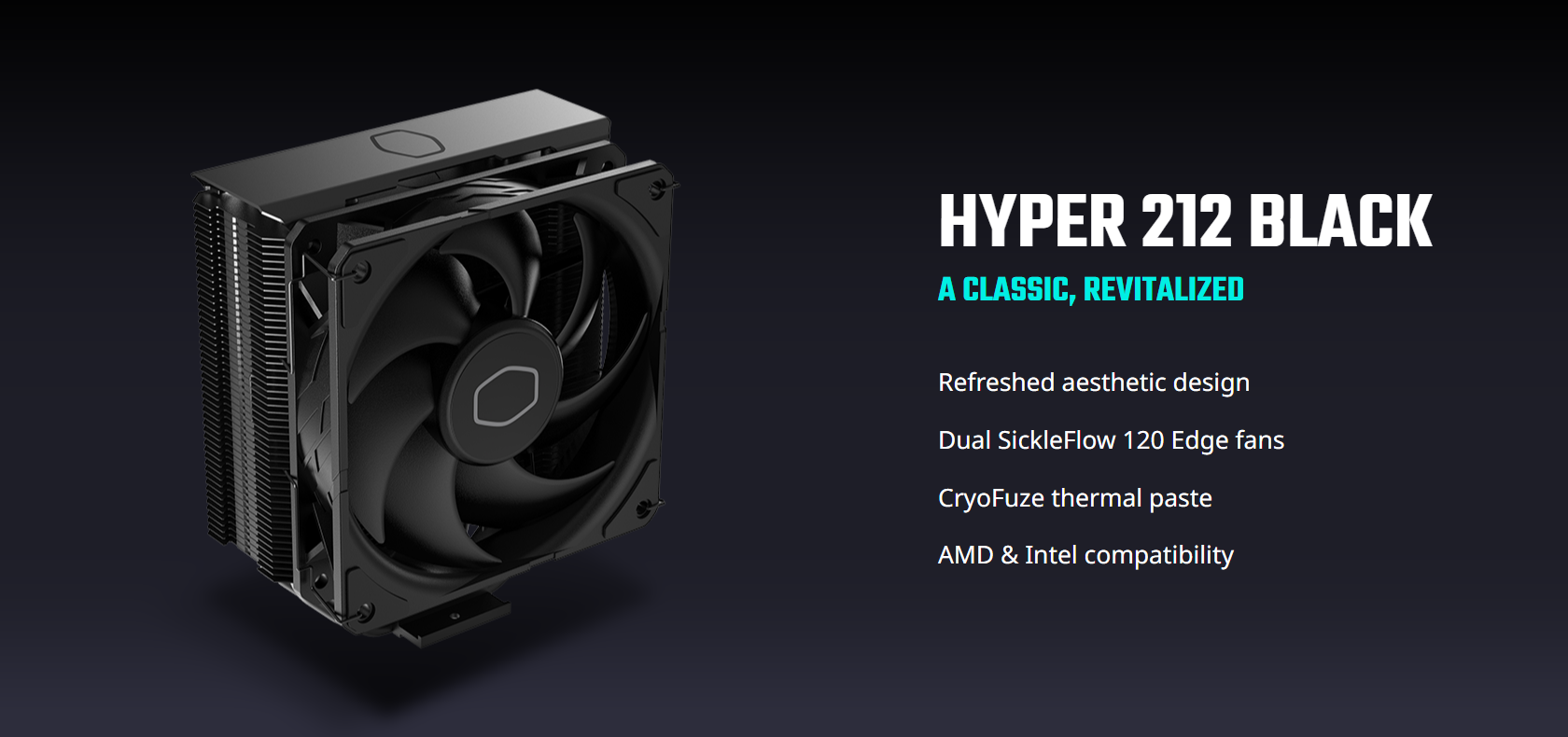 Cooler Master Hyper 212 CPU Cooler (Black) | PLE Computers
