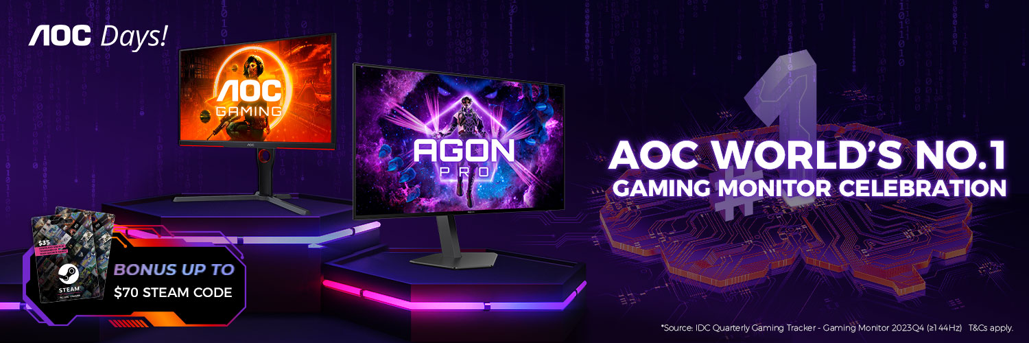 AOC Steam Card Promotion | PLE Computers