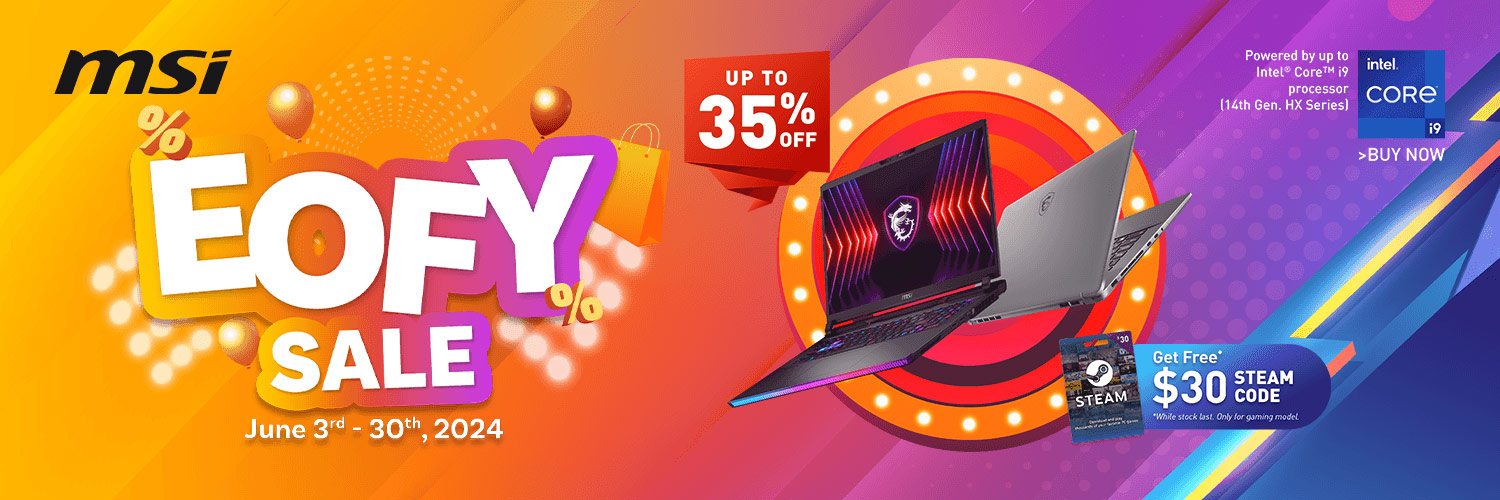 MSI EOFY Notebook Sale | PLE Computers