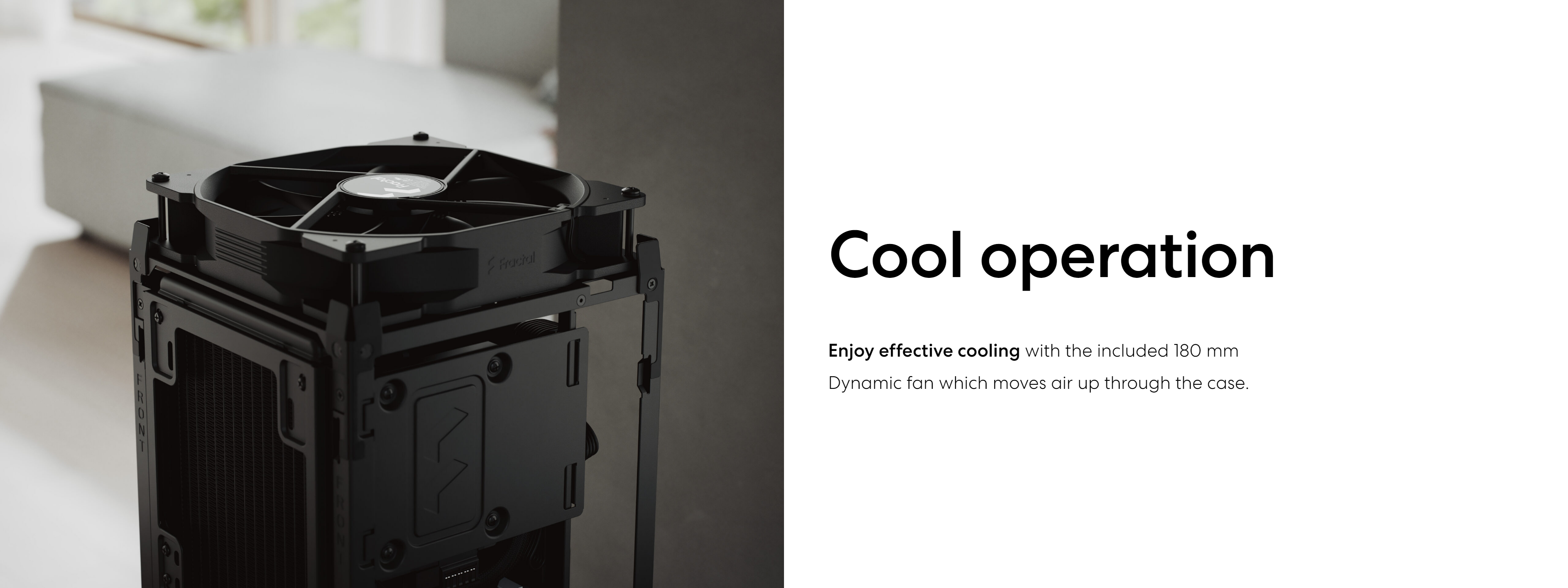 Fractal Design Mood 20.4L Compact Vertical Mini-ITX Case (Black) | PLE ...