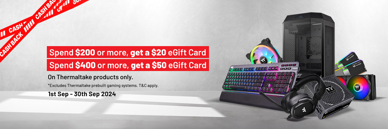 Thermaltake September Cashback Promo | PLE Computers