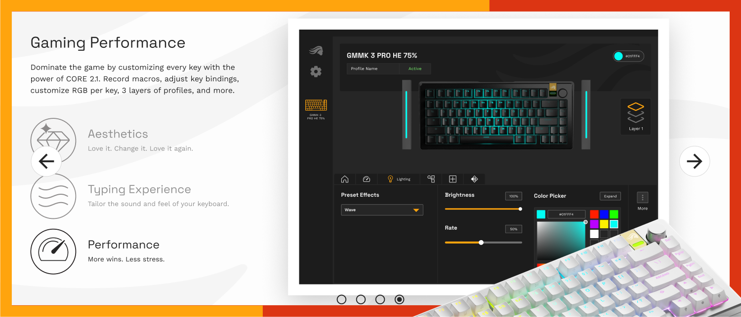 Glorious GMMK 3 Pro 75% Mechanical Keyboard - Black (Barebones) | PLE ...