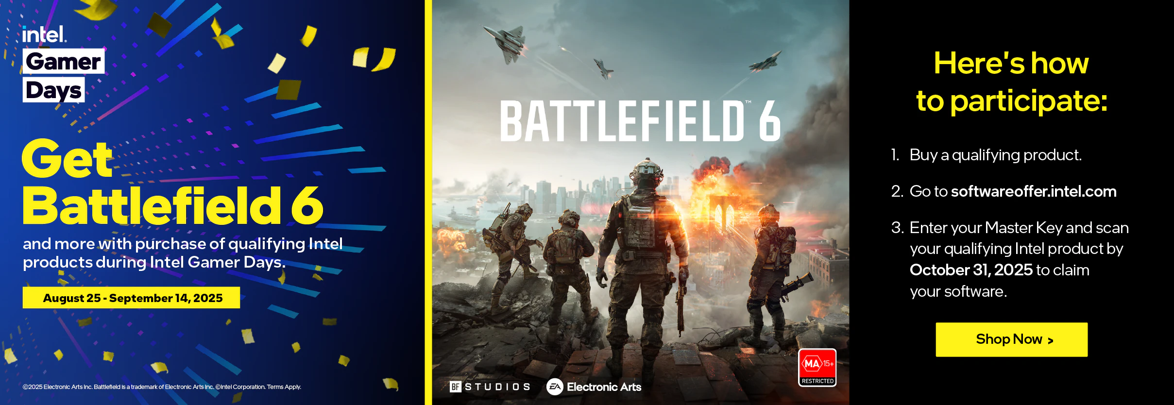 Intel Gamer Days 2025 Game Bundle | PLE Computers
