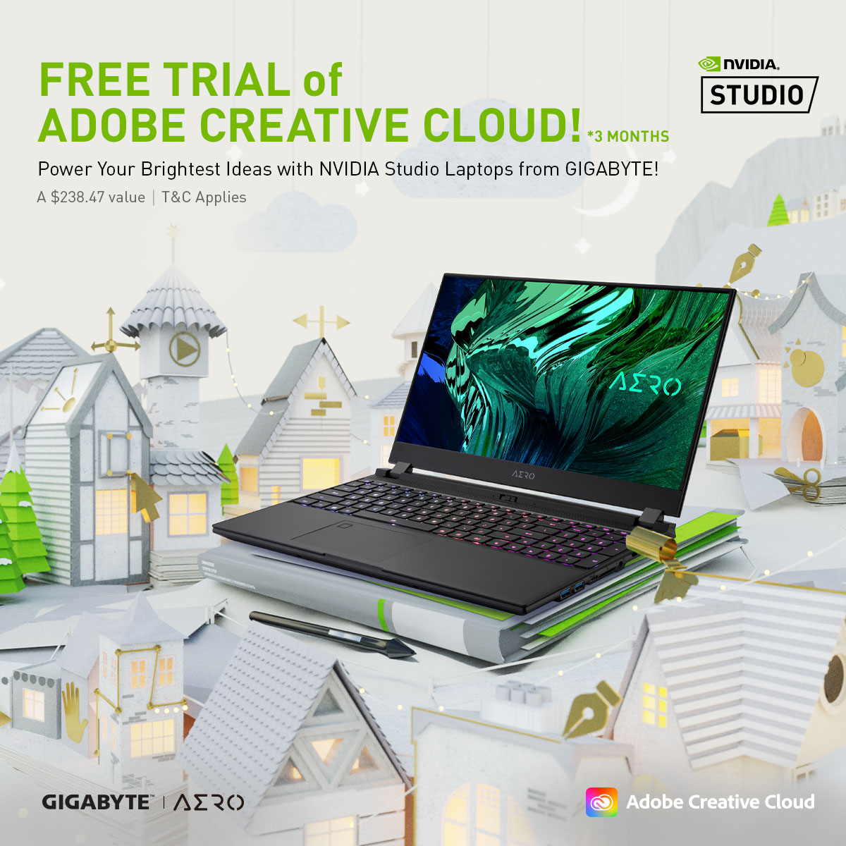 Gigabyte AERO Creative Cloud | PLE Computers