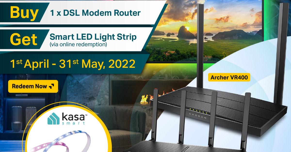 TP-LINK Free LED Strip on Selected Modem Routers | PLE Computers