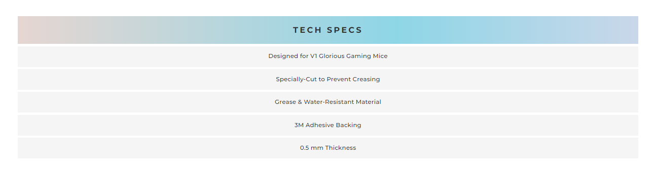 Glorious Model O Minus Grip Tape | PLE Computers