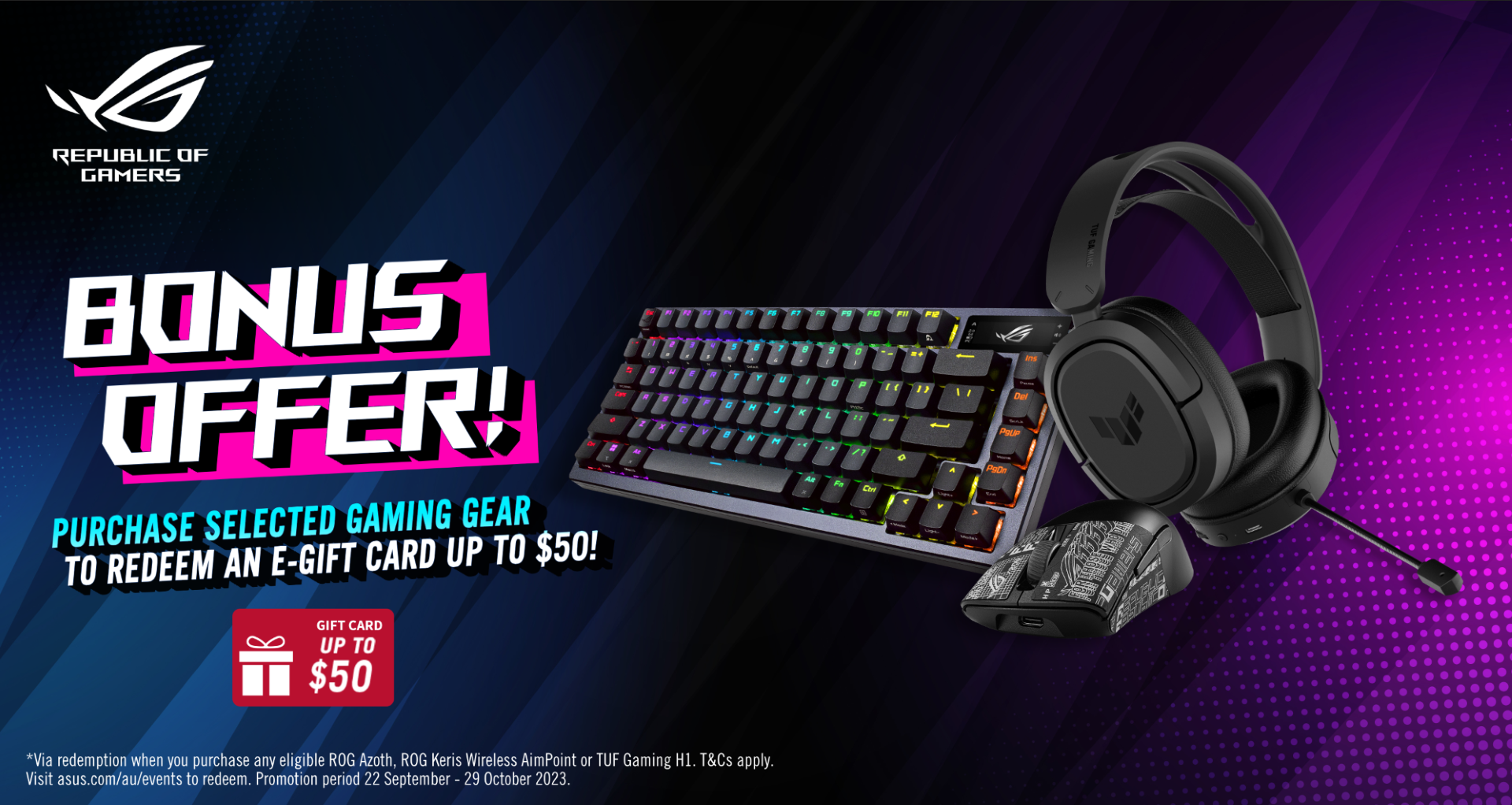 ASUS Bonus Offer | PLE Computers