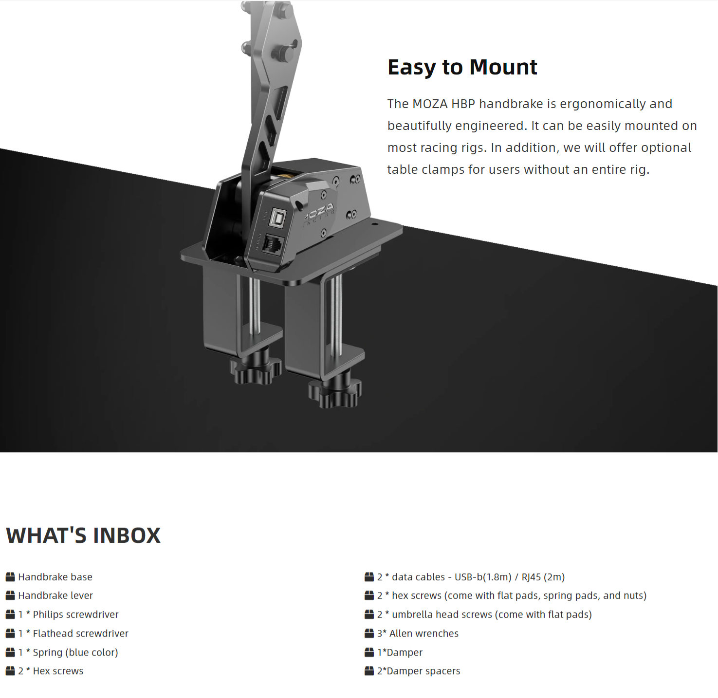 MOZA HBP Handbrake | PLE Computers