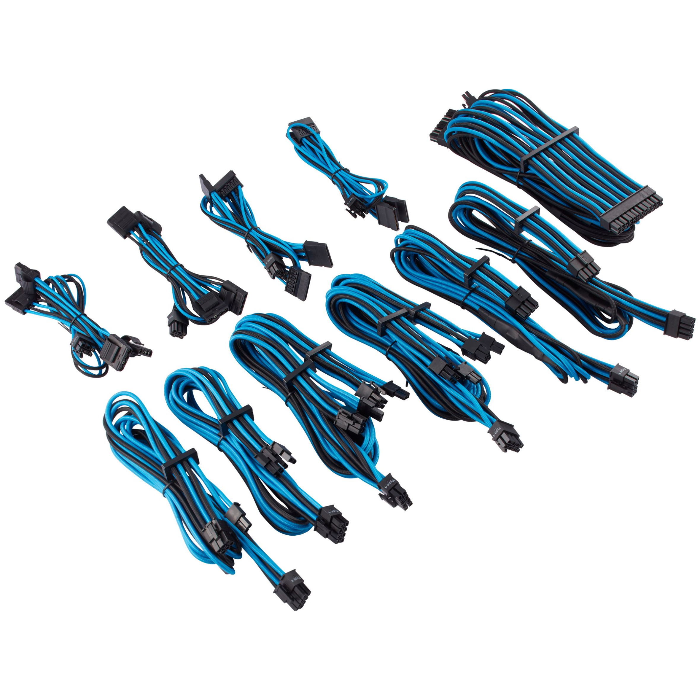 Corsair Premium Individually Sleeved PSU Cables Pro Kit Type 4 Gen 4 ...
