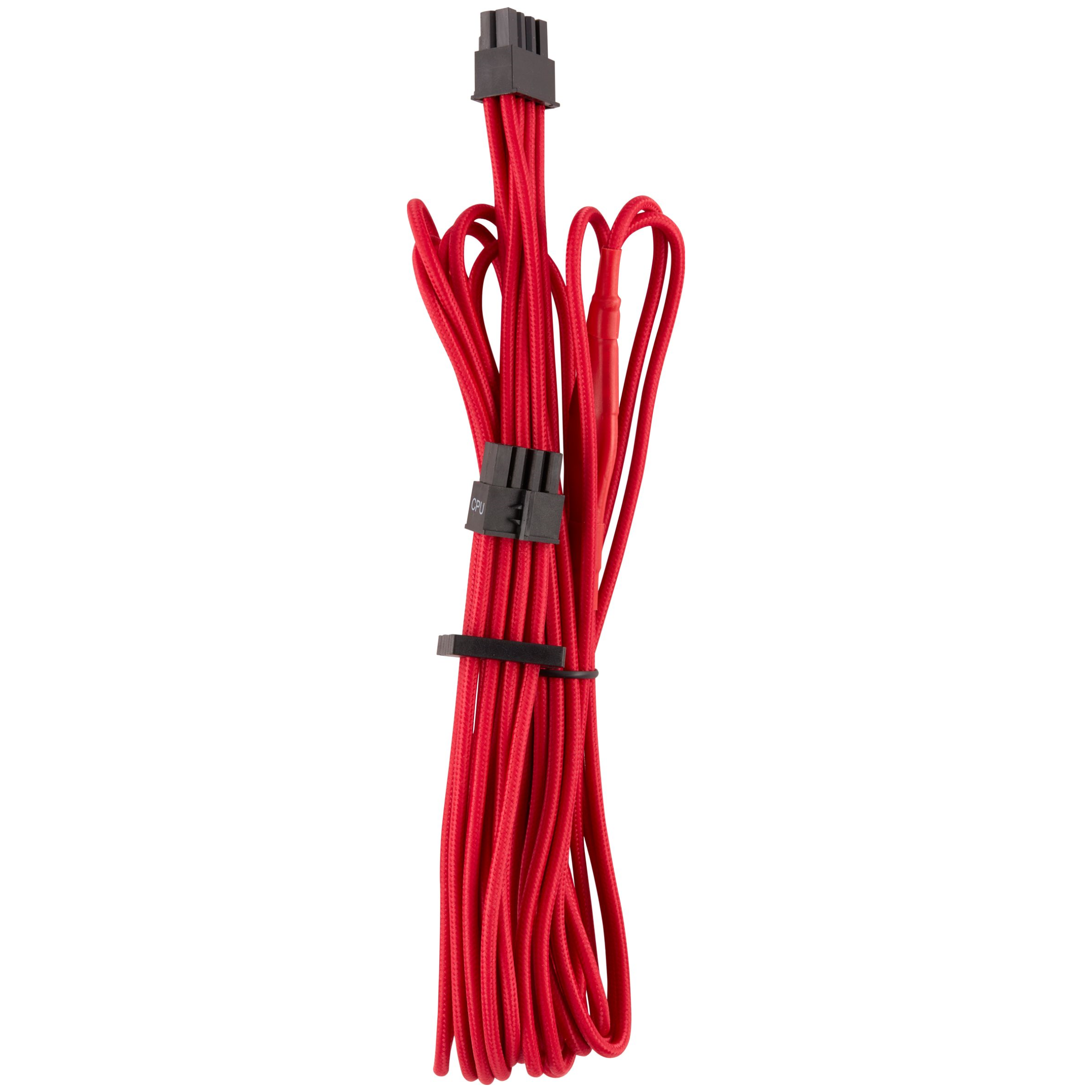Corsair Premium Individually Sleeved Pro Cables Kit Type 4 Gen 4 - Red ...