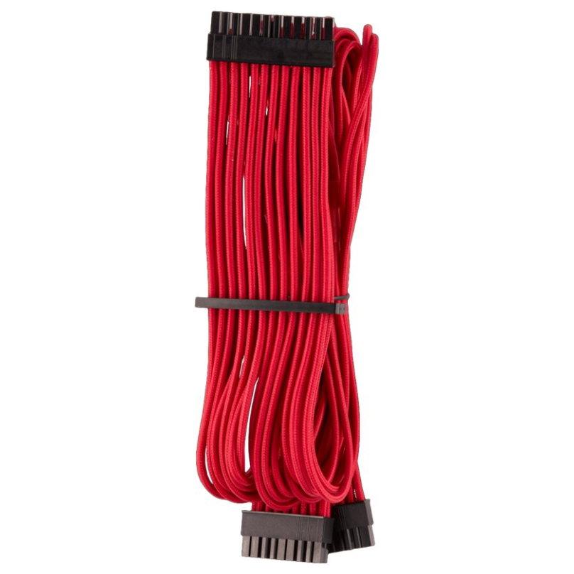 Corsair Premium Individually Sleeved Pro Cables Kit Type 4 Gen 4 - Red ...
