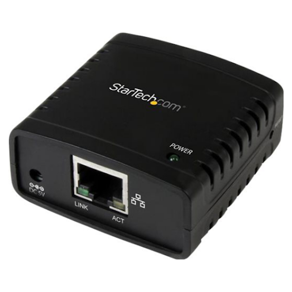 Startech USB LPR Print Server with 10Base-T/100Base-TX Auto-sensing ...
