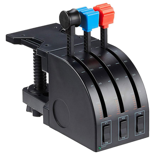 Logitech Flight Simulator Throttle Quadrant for Multi-Engine Aircraft ...