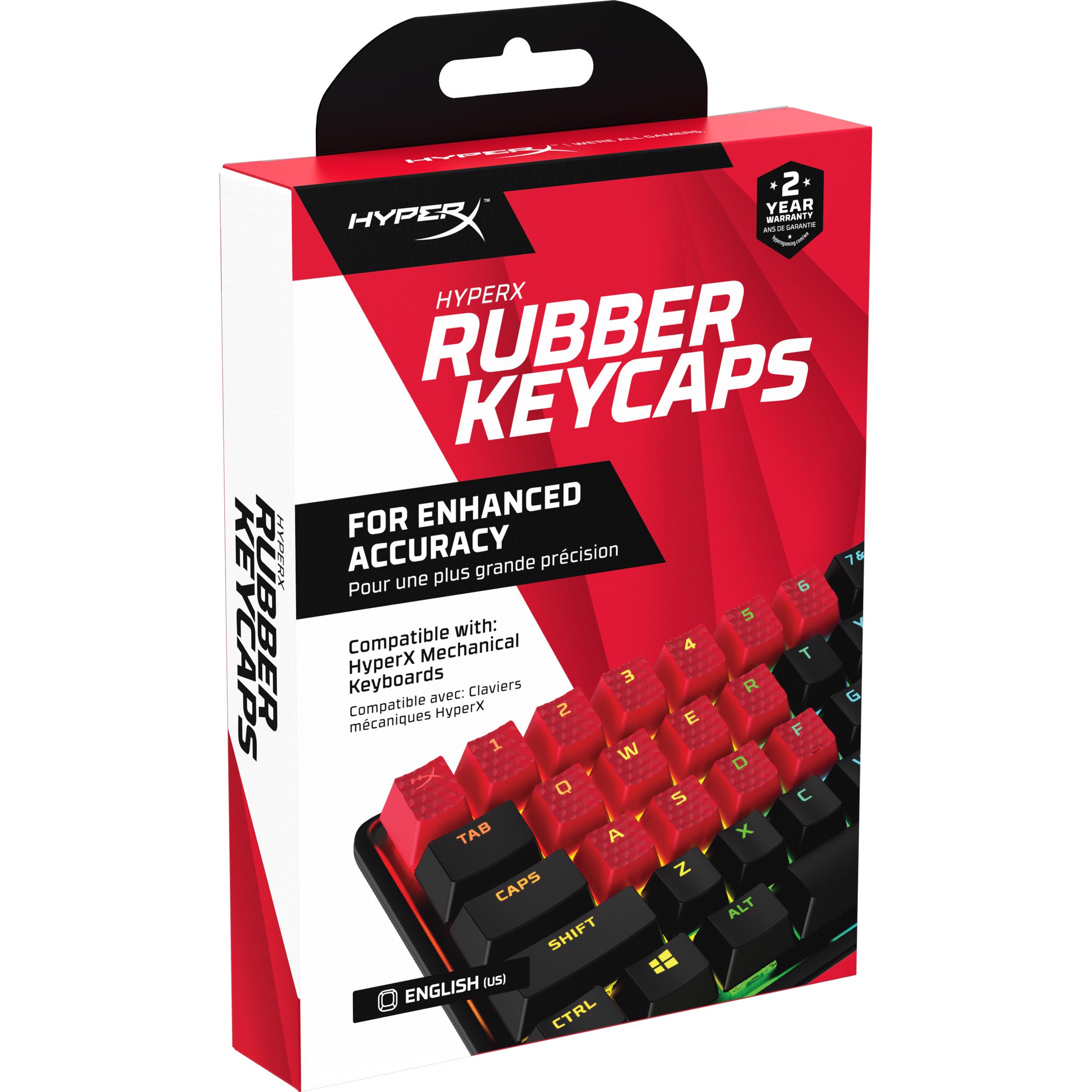 HyperX Rubber Keycaps - Accent Set (Red) | PLE Computers