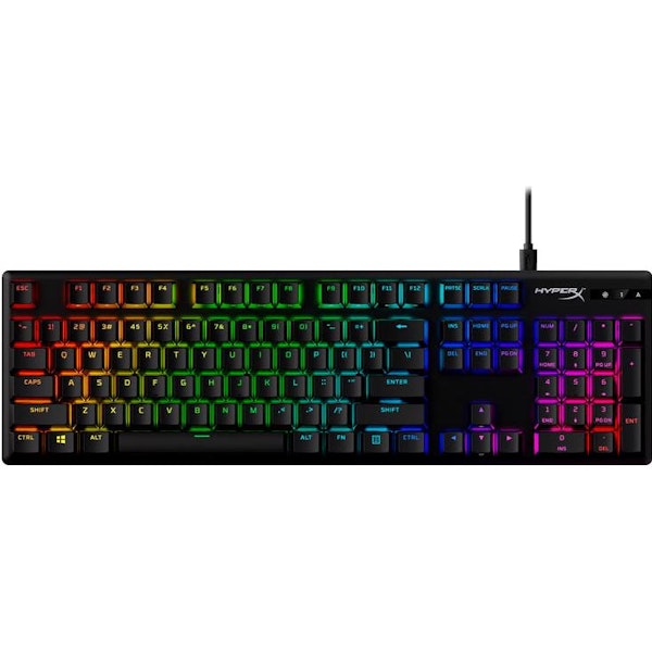 HyperX Alloy Origins PBT HX - Fullsize Mechanical Keyboard (HyperX Red ...