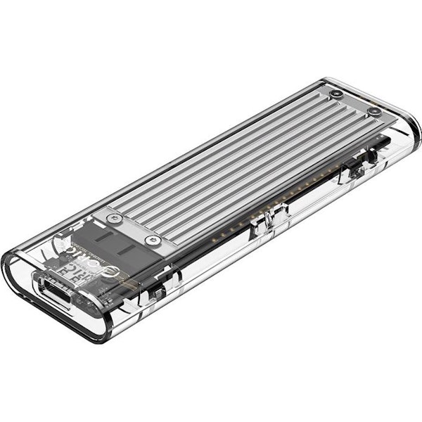 ORICO Clear M.2 NVMe USB 3.1 Type-C SSD Enclosure - Silver | PLE Computers