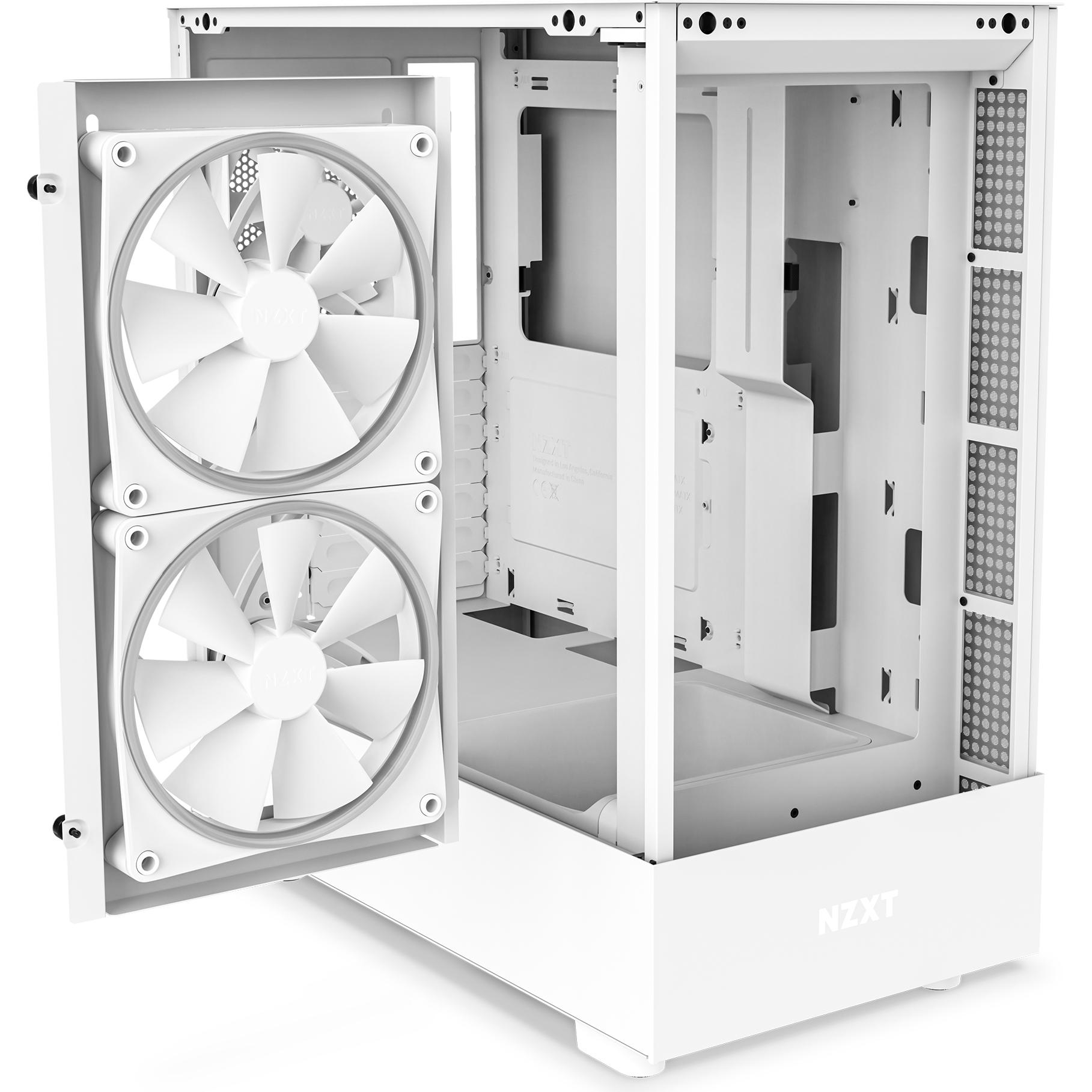 NZXT H5 Elite Mid Tower Case - White | PLE Computers