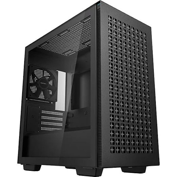 DeepCool CH370 Tempered Glass Micro Tower Case (Black) | PLE Computers