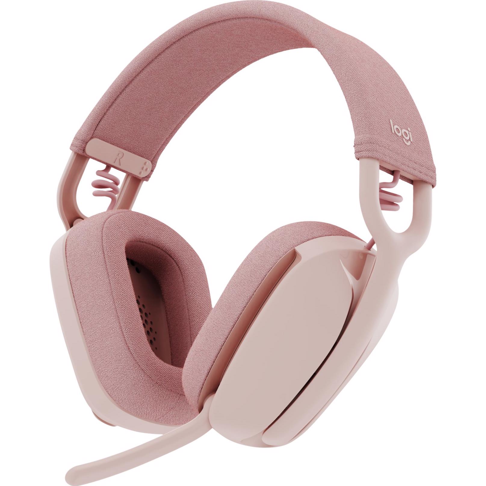 Logitech Zone Vibe 100 Wireless Bluetooth Headset - Rose | PLE Computers