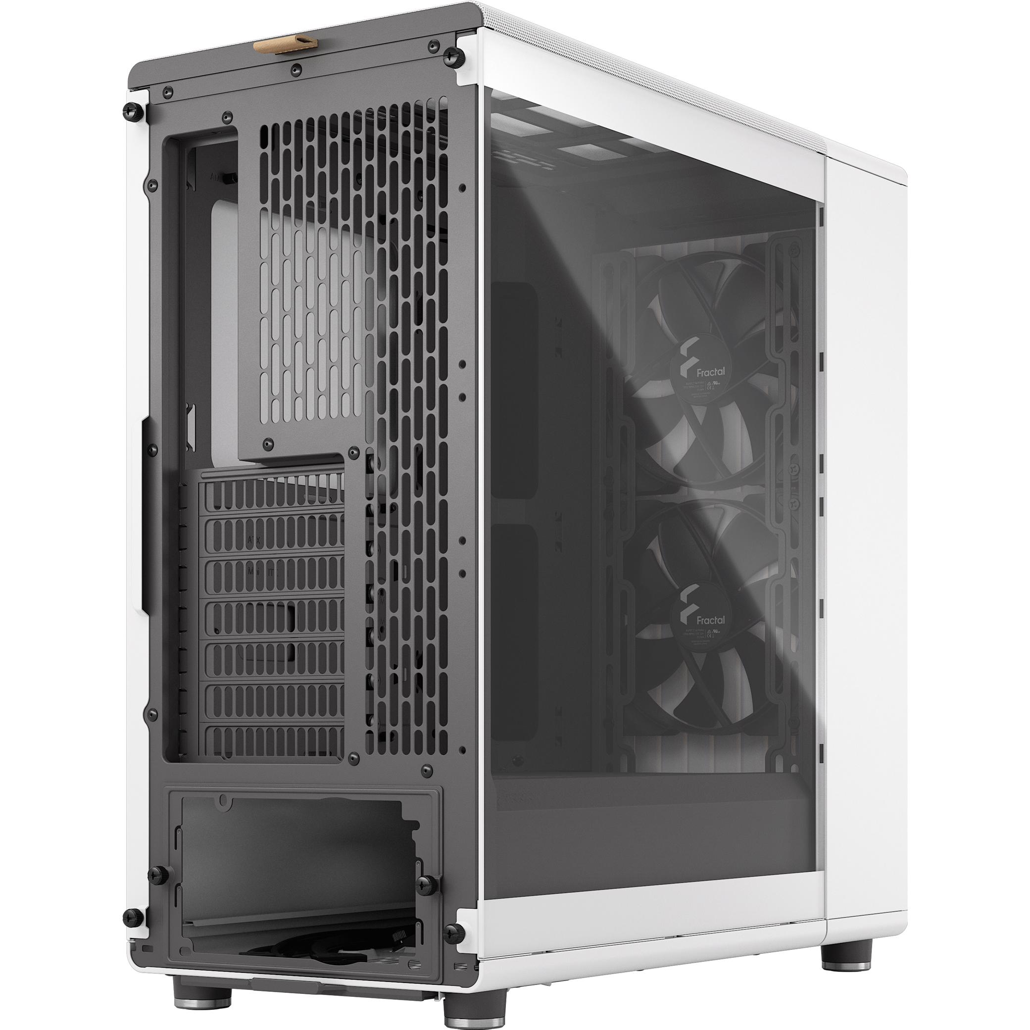 Fractal Design North TG Clear Tint Mid Tower Case (Chalk White) | PLE ...