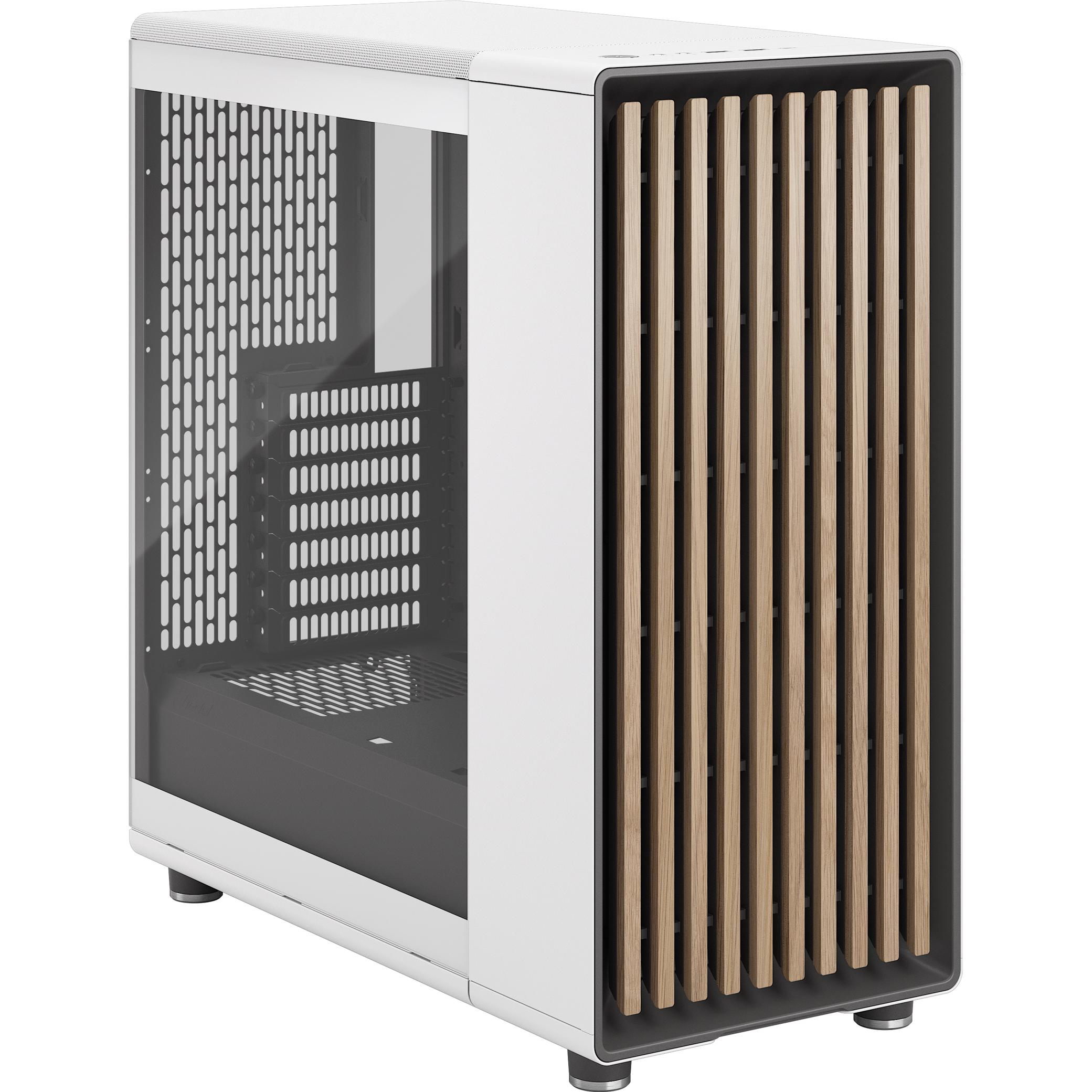 Fractal Design North TG Clear Tint Mid Tower Case (Chalk White) | PLE ...