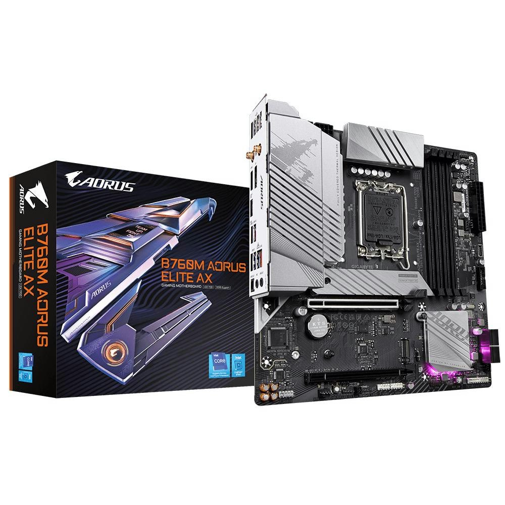 Gigabyte B760m Aorus Elite Ax Lga1700 Matx Desktop Motherboard Ple