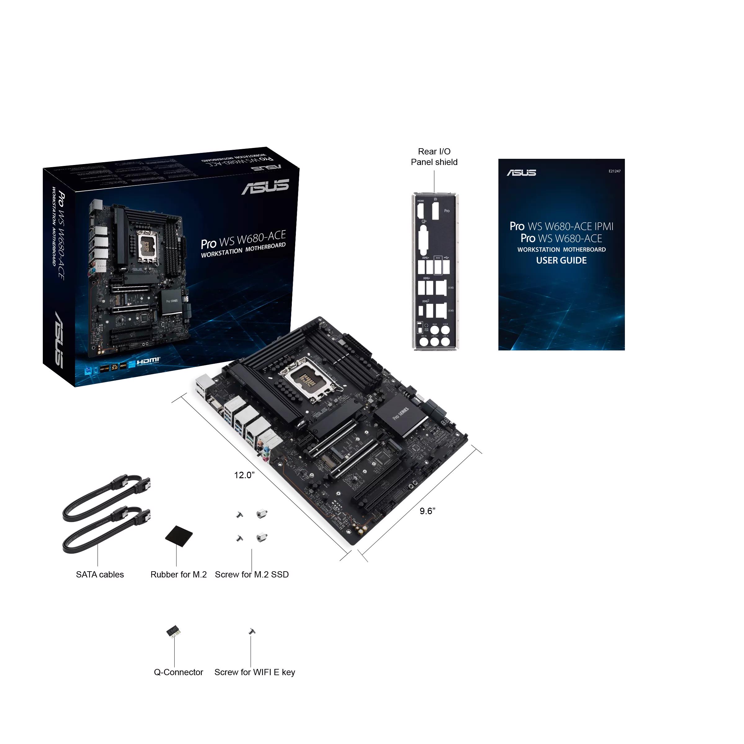 ASUS Pro WS W680 ACE LGA1700 ATX Workstation Motherboard | PLE Computers