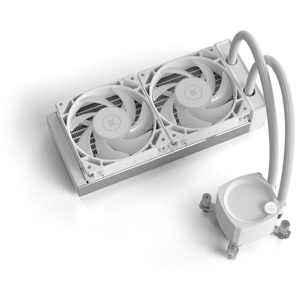 EK Nucleus 240mm Lux D-RGB AIO Liquid CPU Cooler - White | PLE Computers