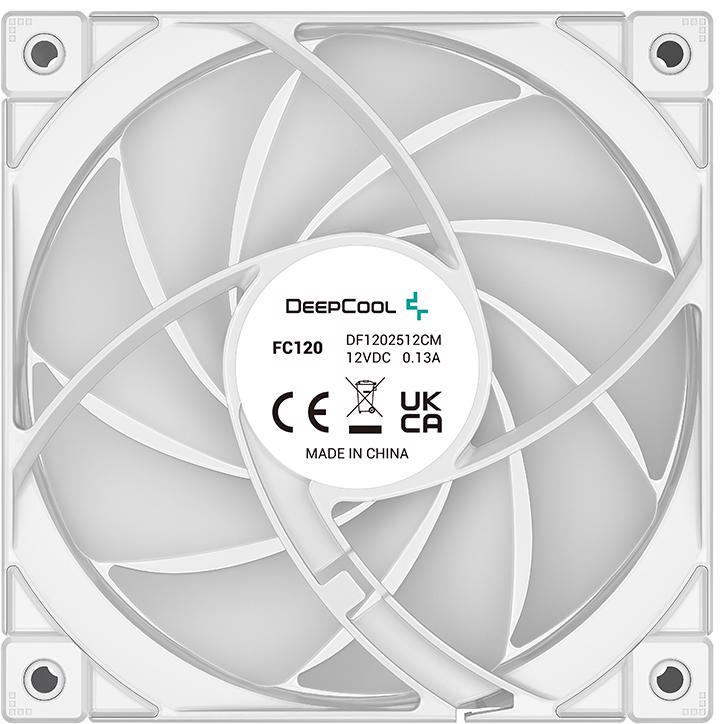 DeepCool FC120 120mm ARGB PWM Fan White - 3 Pack | PLE Computers
