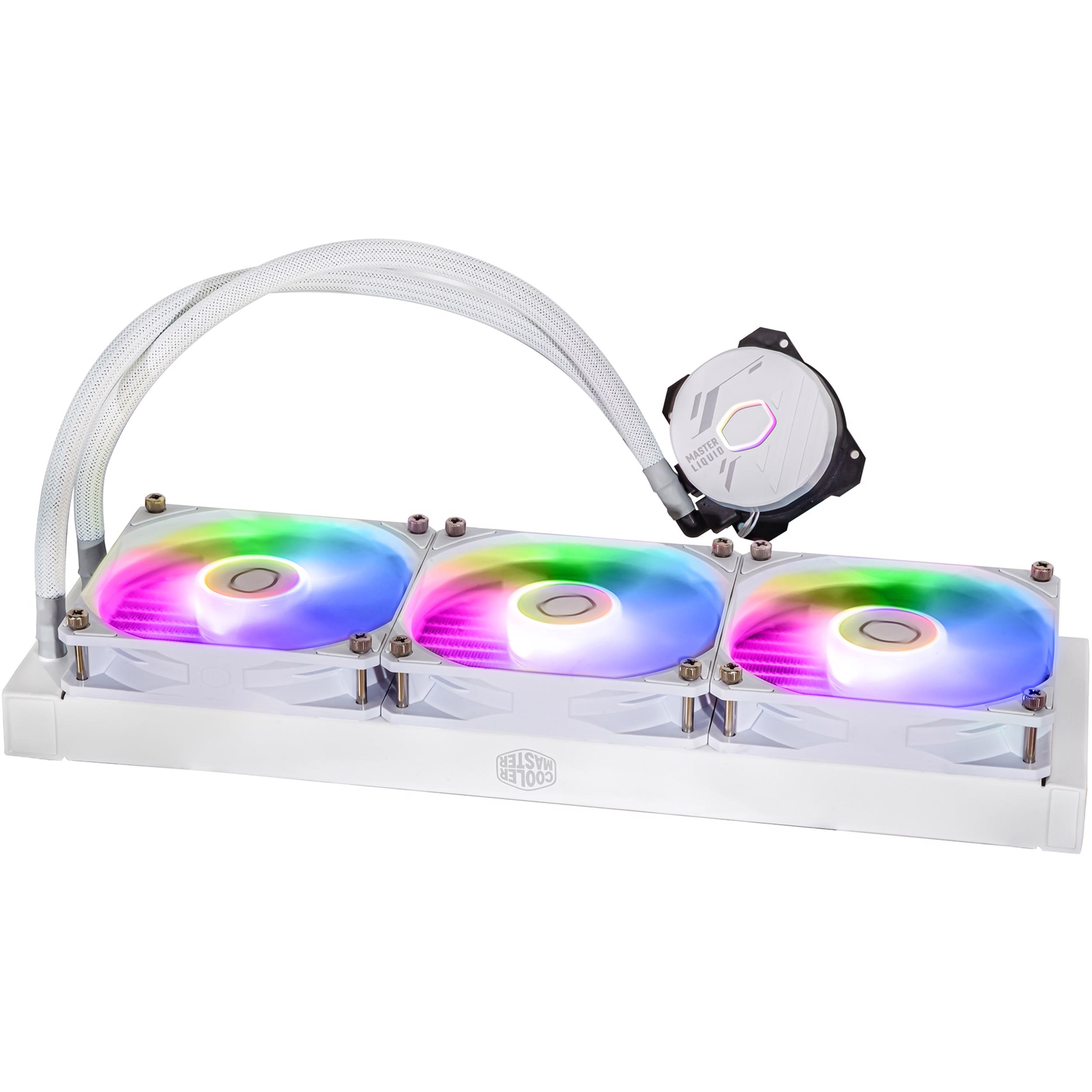 Cooler Master ML360L Core 360mm ARGB AIO Liquid CPU Cooler (White ...