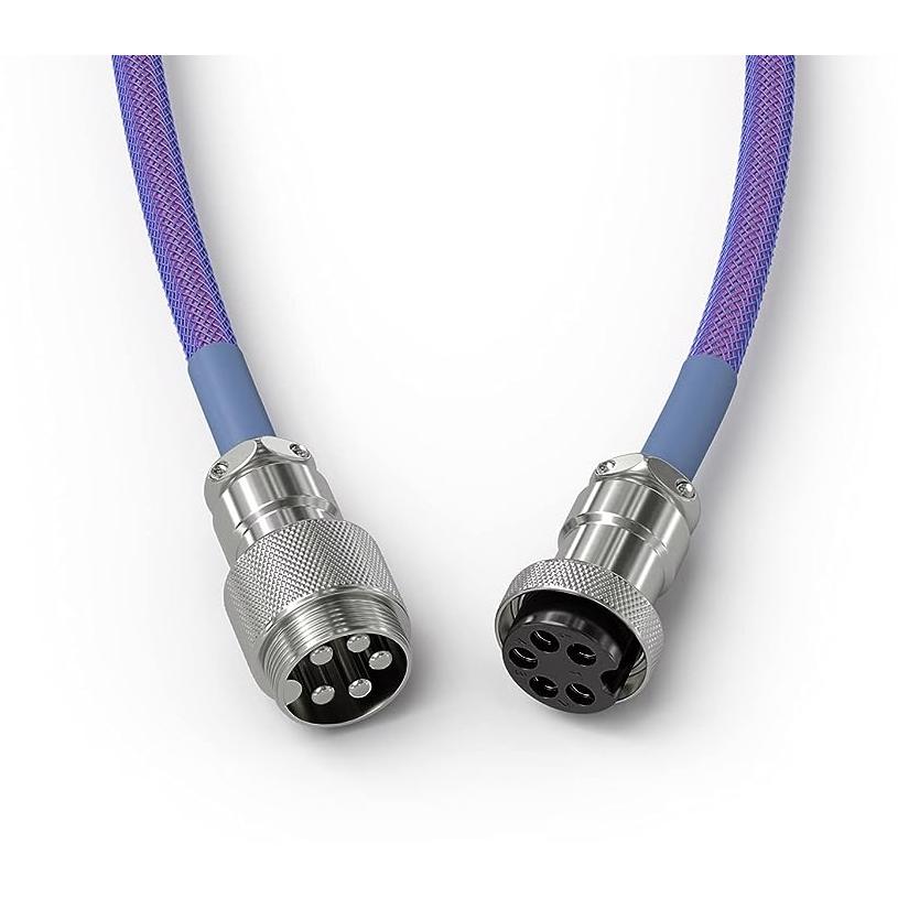Glorious Coiled USB Type-C Keyboard Cable - Nebula | PLE Computers