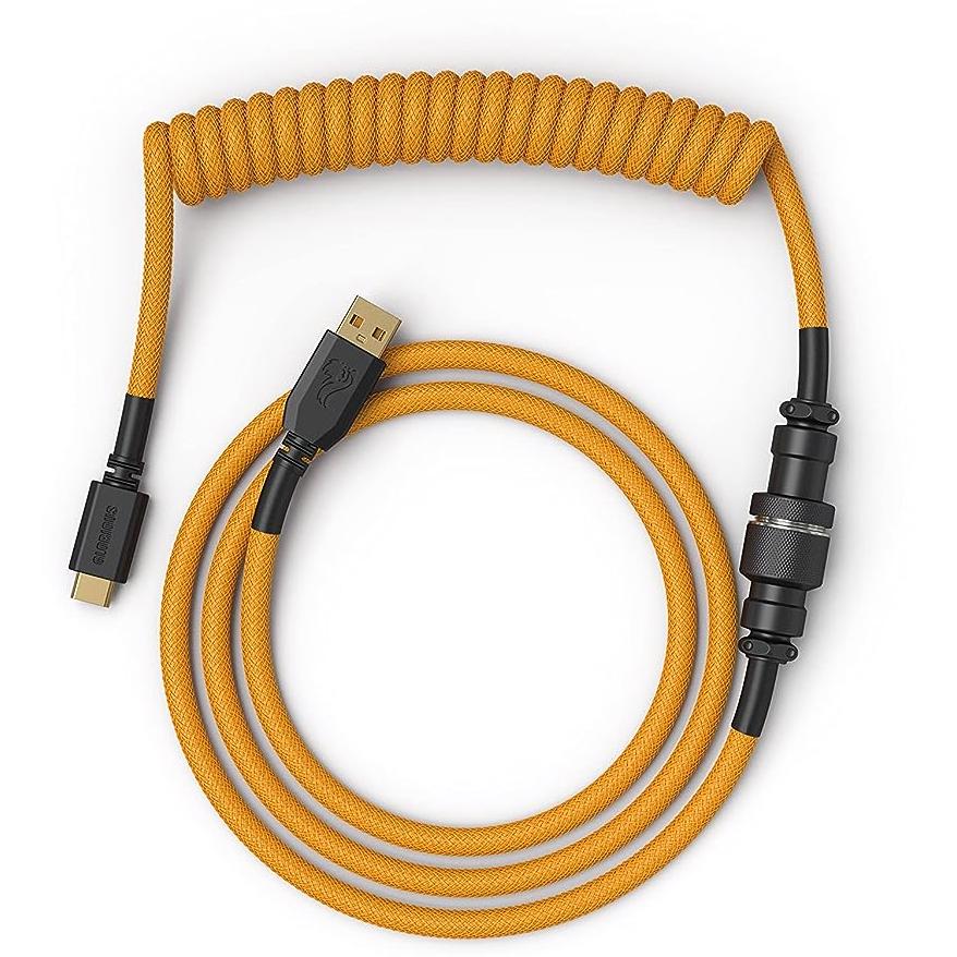 Glorious Coiled USB Type-C Keyboard Cable - Glorious Gold | PLE Computers
