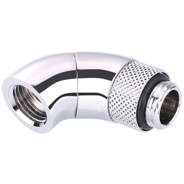 Bykski G1/4" 90 Degree Double Rotary Elbow Fitting (Silver) | PLE Computers
