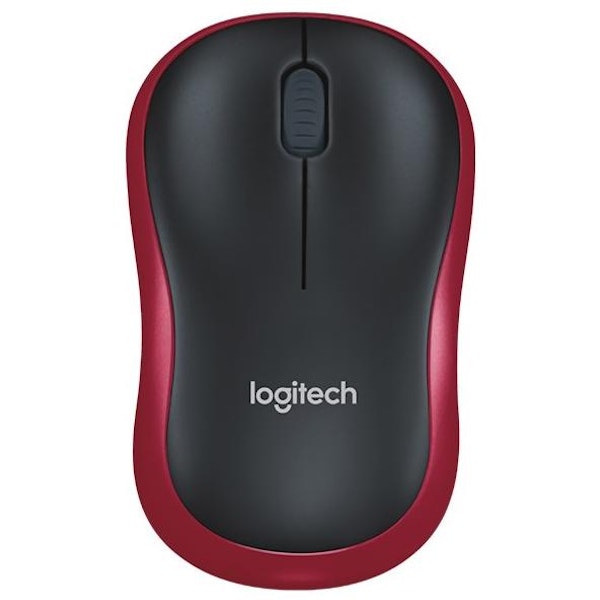 Logitech M185 Compact Wireless Mouse - Red | PLE Computers