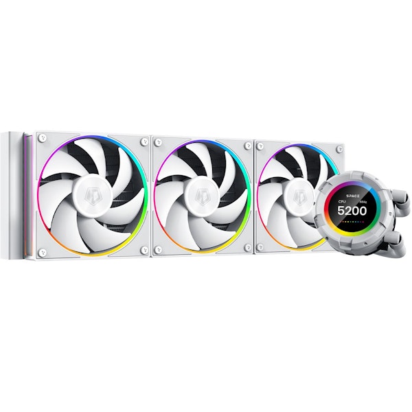 ID-COOLING SL360 Space LCD 360mm ARGB AIO Liquid CPU Cooler (White ...