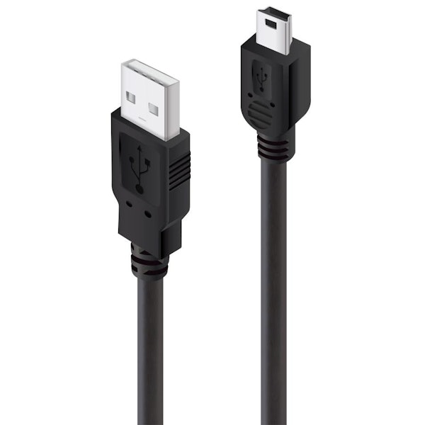 ALOGIC USB 2.0 Type-A to Type-B Mini M-M 5m Cable | PLE Computers