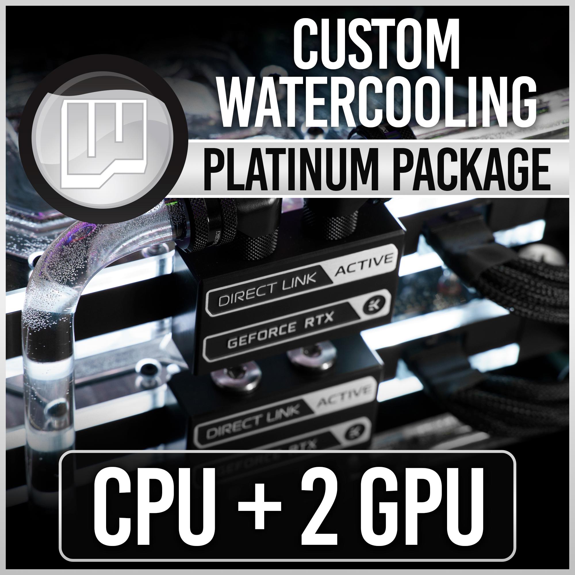 PLE Custom Watercooling CPU + 2 GPU Platinum Package | PLE Computers