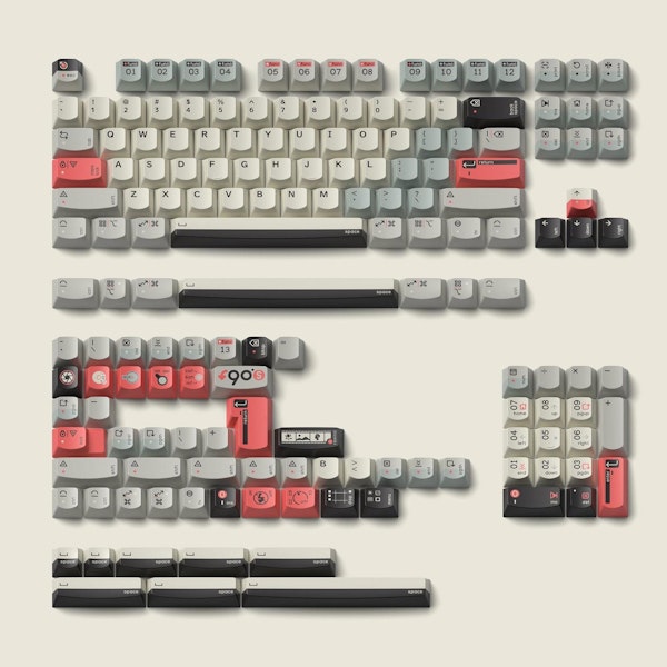 Keytok x NuPhy Turn to 90's Smile - Dye-Sub PBT Keycap Set with Resin ...