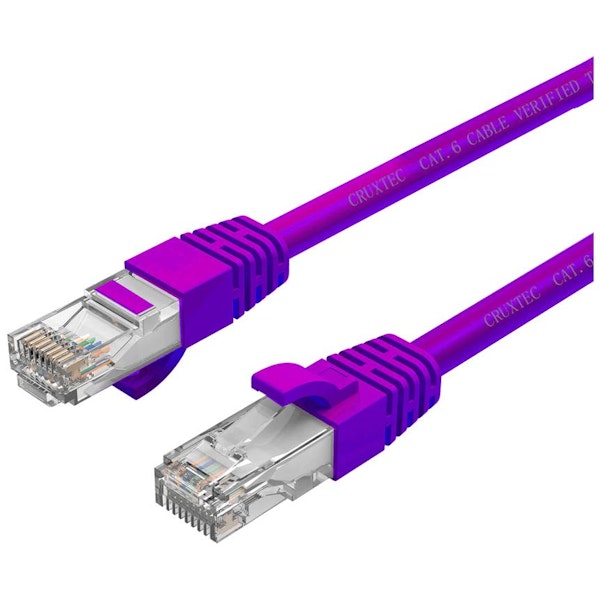 Cruxtec CAT6 20m Network Cable Purple | PLE Computers