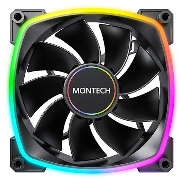 Montech RX120 ARGB 120mm PWM Reverse Blade Fan (Black) | PLE Computers