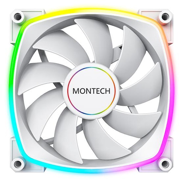 Montech AX120 - ARGB PWM 120mm Fan (White) | PLE Computers