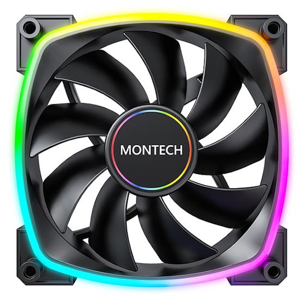 Montech AX120 ARGB 120mm PWM Fan (Black) | PLE Computers