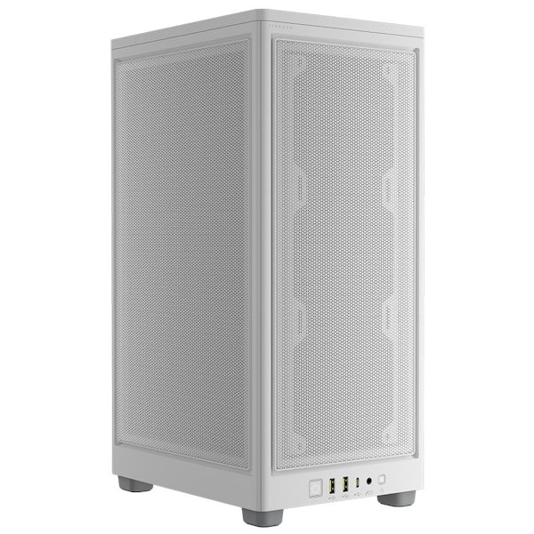 Corsair 2000D Airflow 24.4L Compact Vertical Mini-ITX Case (White ...