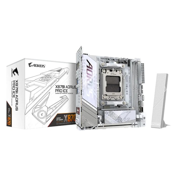 Gigabyte X870I AORUS PRO ICE AM5 Mini-ITX Desktop Motherboard | PLE ...