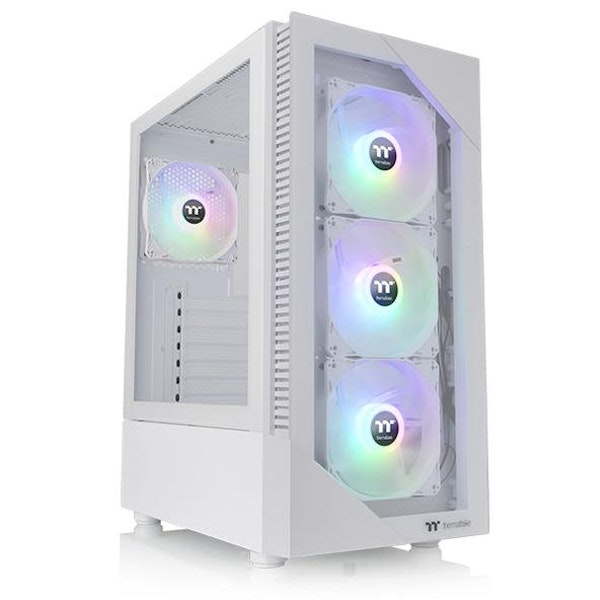 Thermaltake View 200 PLUS - ARGB TG Mid Tower Case (Snow) | PLE Computers