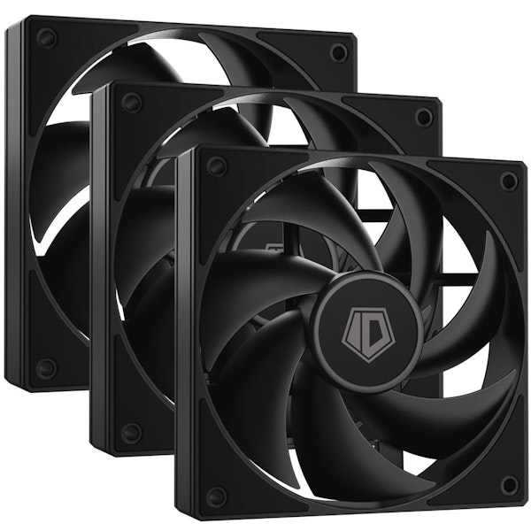 ID-COOLING AF Series 120mm Performance PWM Fan 3-Pack (Black) | PLE ...