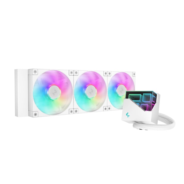 DeepCool LT360 ARGB AIO Liquid CPU Cooler (White) | PLE Computers