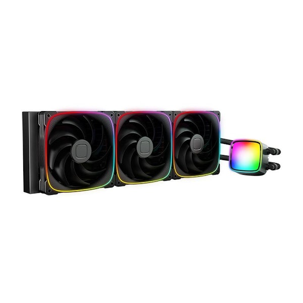 Geometric Future Eskimo Pro 420mm ARGB AIO Liquid CPU Cooler (Black ...