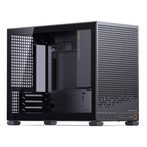 Jonsbo D32 PRO Glass 24L Compact mATX Case (Black) | PLE Computers
